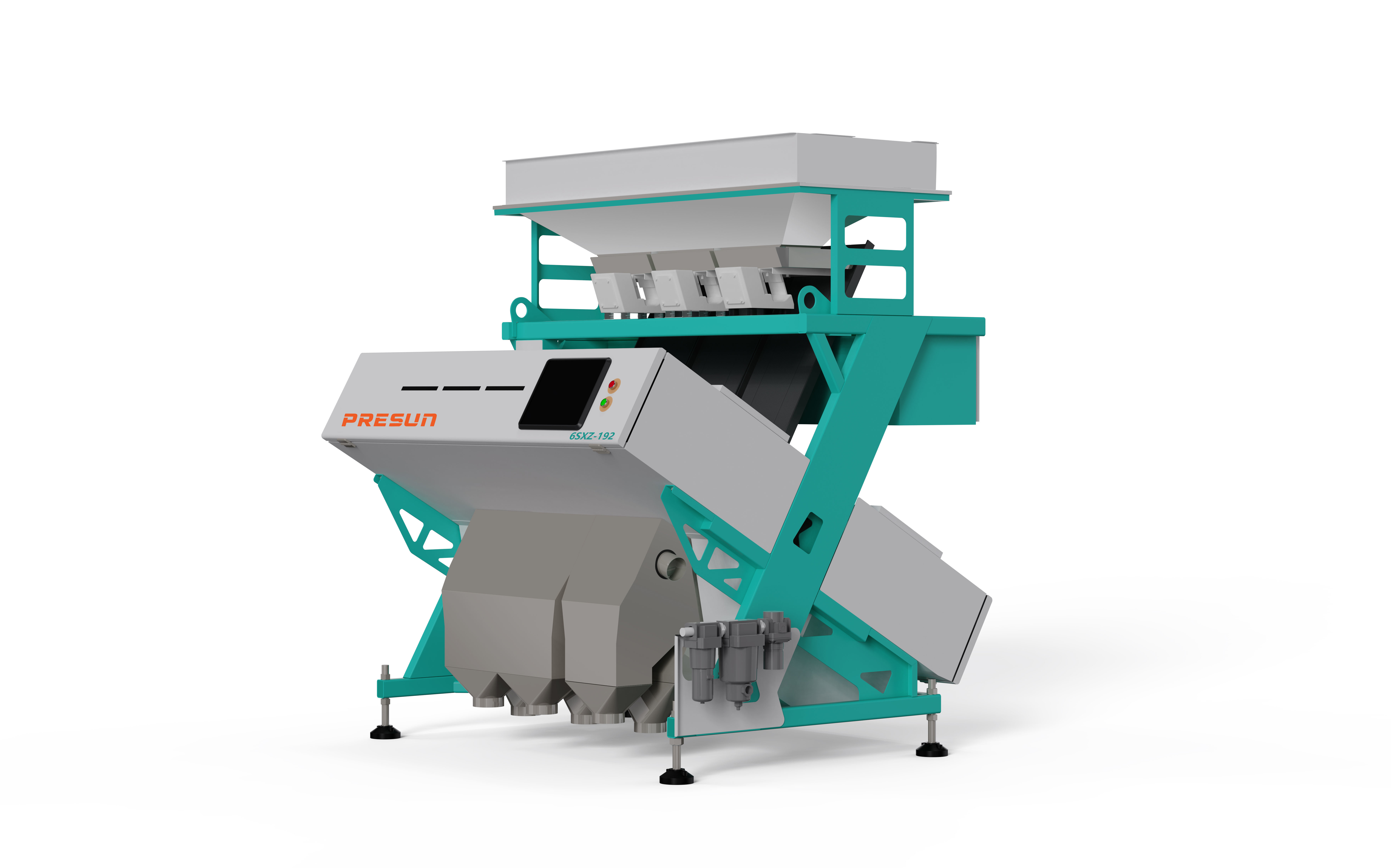 穀物/米/小麦/トウモロコシ/ピーナッツ/豆の分類のためのプレサンサイズ 粉末形色分別機